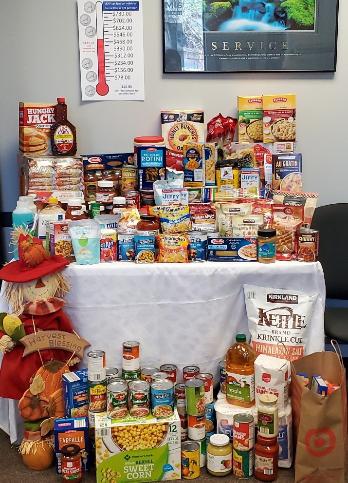 Thank You For Helping Us With Our Annual 29th Annual November Food Drive